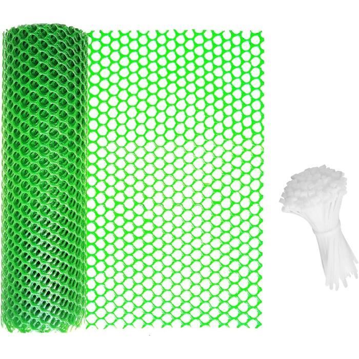 Grillage Jardin Filet à Poule à Oiseaux Vert Rouleau De Clôture De ...