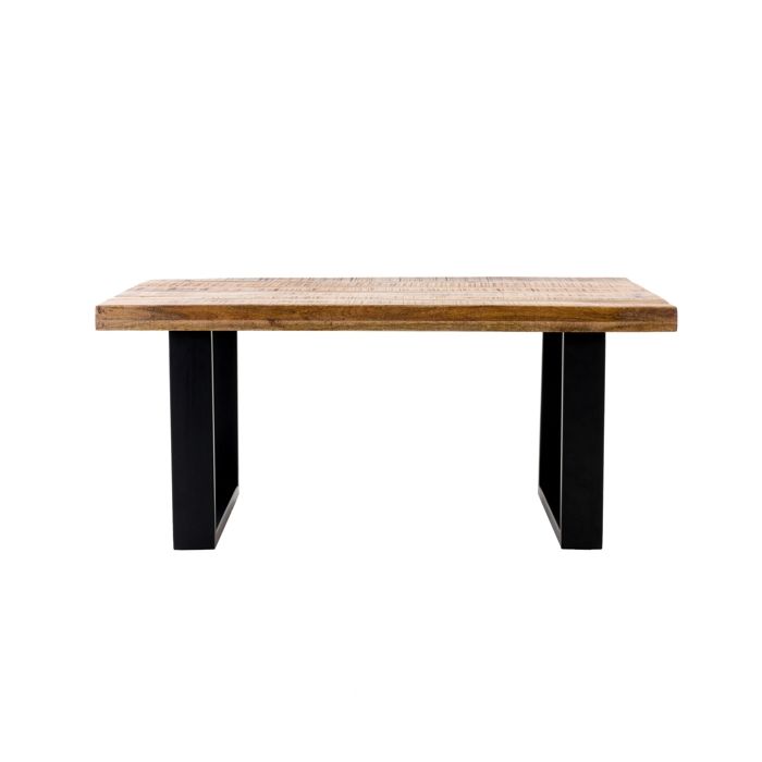 WOMO-DESIGN Table Basse - 100x60x47 cm - Plateau en Bois de Manguier ...