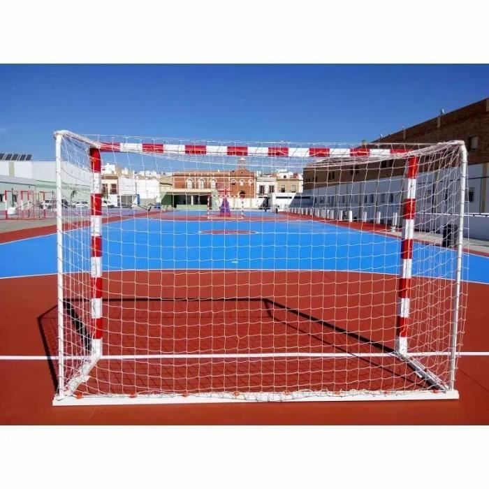 Lot de 2 buts de futsal/handball métalliques mobile avec base Softee ...
