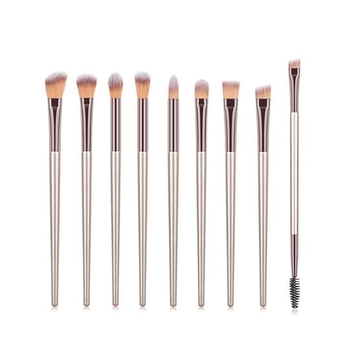 Couleur 9PCS Kit d'outils de maquillage complet, cheveux doux , poignée ...