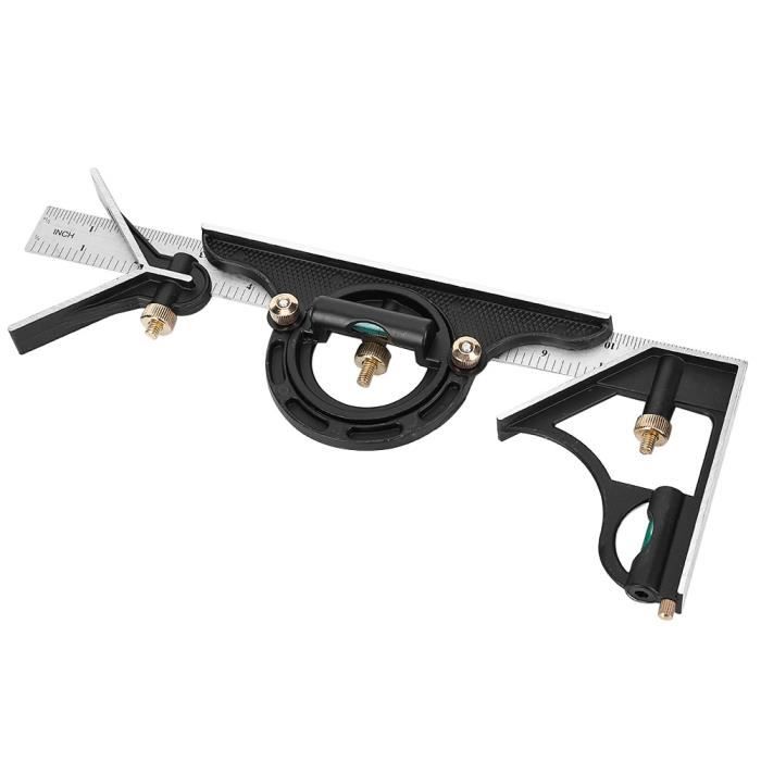 Règle d'angle en acier inoxydable CIKONIELF - Combinaison Tri Square 0 ...