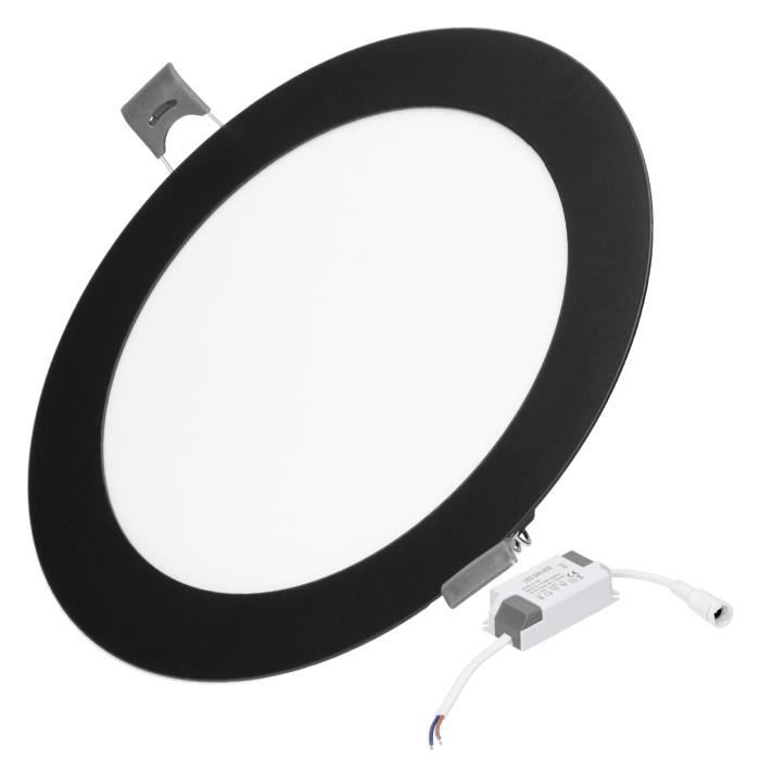 Ecd Germany Led Panel Spot Encastrable 12w Remplace 65w Halogène Rond