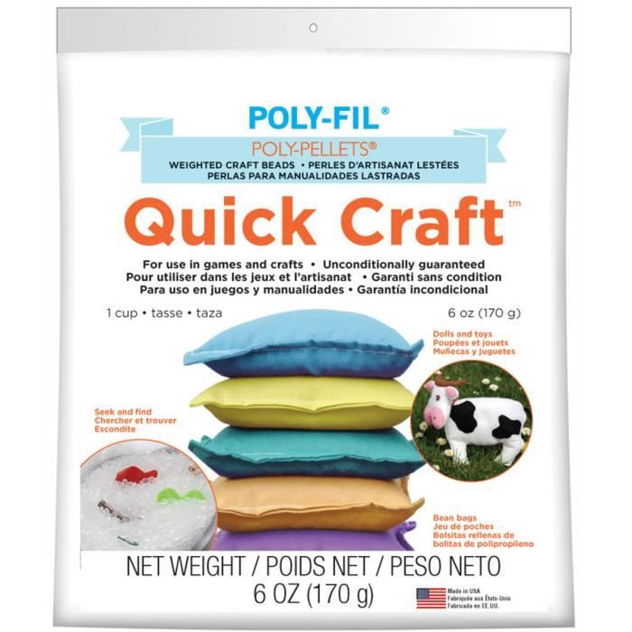 Fairfield Poly-Pellets Quick Craft Weighted Craft Beads-6oz FOB: MI ...