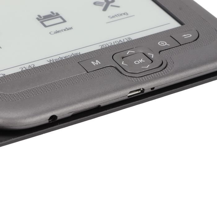 Liseuse JIE - Ecran 6" 800x600 - 4 Go - Lecture de musique et FM ...