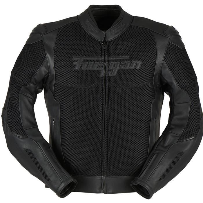 Blouson cuir moto Furygan Speed Mesh Evo - noir - L - Cdiscount Auto