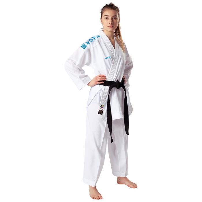 Kimono Karaté homologué WKF Kwon Supralite - blanc/bleu - 180 cm - Cdiscount Sport