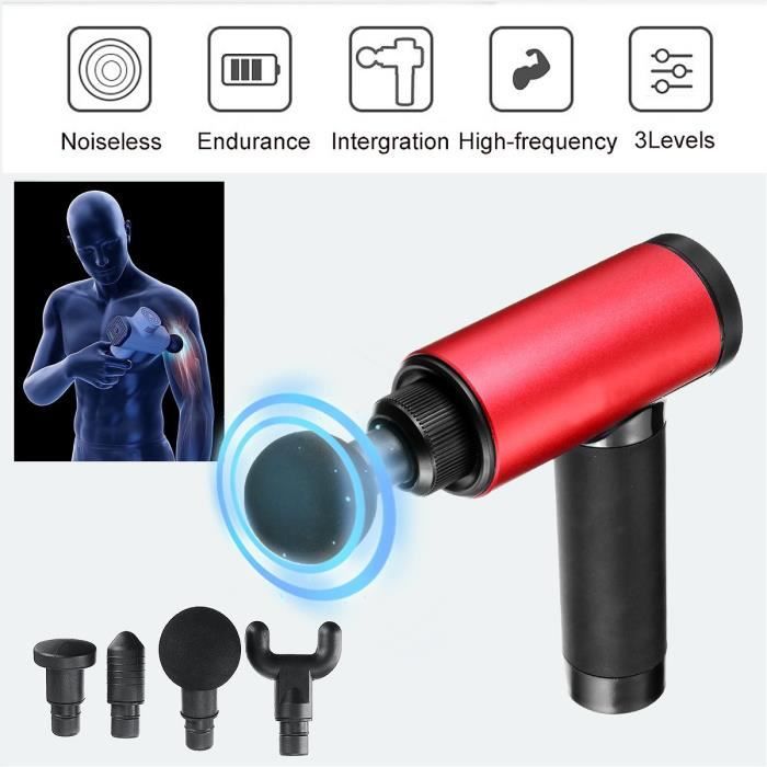 Massage Marteau Vibration Muscle épaule Thérapie Pistolet Électrique Appareil Cdiscount Au