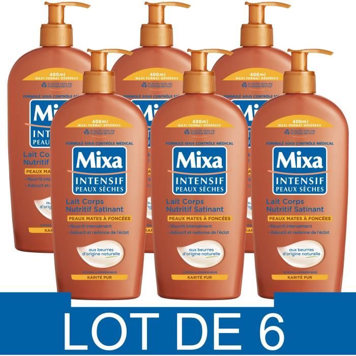 Lait corps nutritif satinant - MIXA - Intensif - Peaux sèches - 400 ml ...