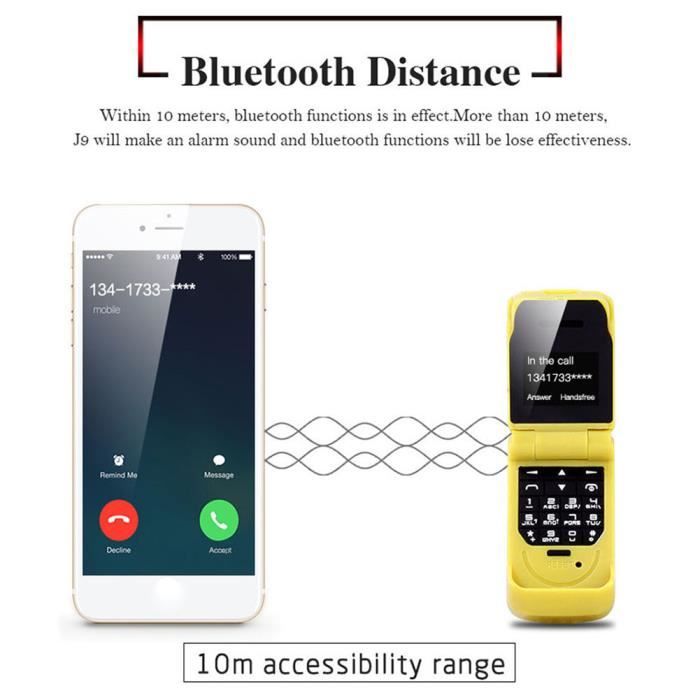 Téléphone Portable Mini Pliable QIILU - Écran 0.66 Pouces - Blanc - 13 ...