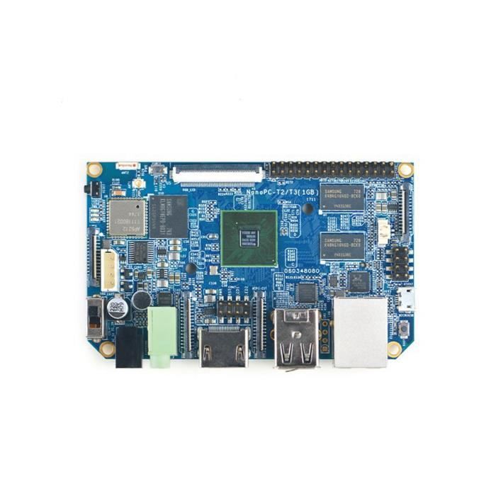 Carte -Core A9 Ordinateur NanoPC-T2, Carte MèRe de DéVeloppement S5P4418 + Antenne + Dissipateur ...