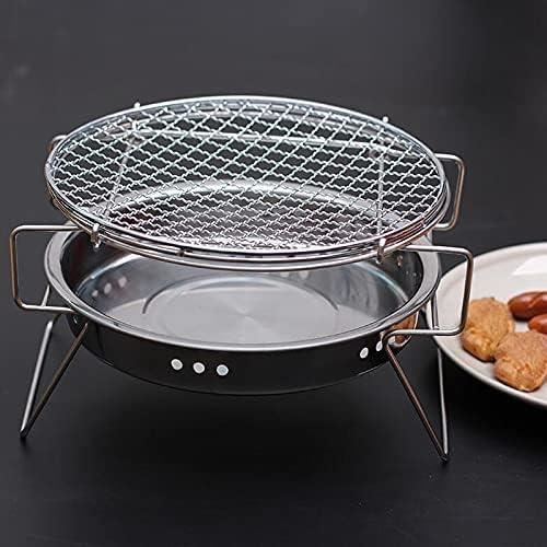 Barbecue Grill Acier Inoxydable Un Barbecue Gril Pliant Portable Charbon de Bois de Charbon de ...