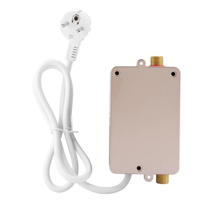 Tbest Chauffe‑eau électrique 220V 3800W Mini chauffe-eau instantané électrique sans réservoir ...