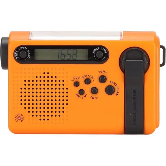 Radio À Charge Solaire Pleine Bande, Grande Capacité De Mémoire, Fm Am ...