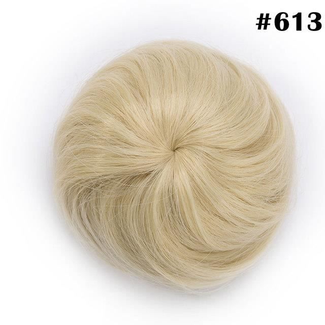 Chignon,bleach blonde--Chouchou Synthétique Réglable, Extensions de ...