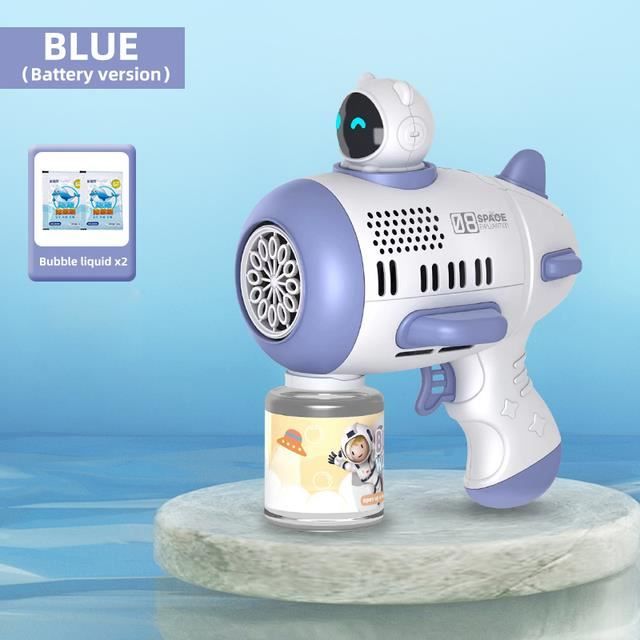 MACHINE A BULLES,Blue unchargeable--Machine à bulles Spaceman 12 trous ...