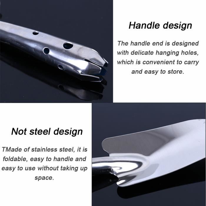 Pelle de jardin en acier inoxydable - ZERONE - Truelle de 26,5 cm ...