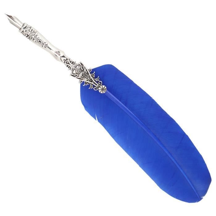 ZJCHAO Stylo plume Vintage Retro Quill Plume Dip Pen Métal Plumes ...
