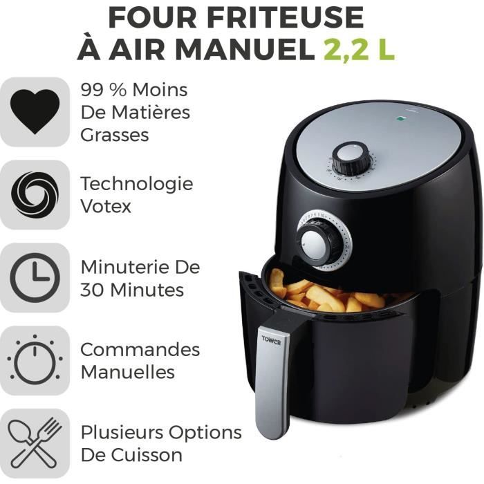 TOWER T17023 Air Friteuse Four avec Rapid Air Circulation et 30 Min ...