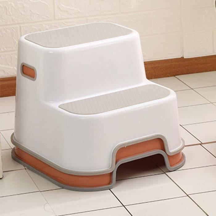 2-Step Stool For Kids, Sturdy Plastic Step Ladders Stool, For Toilet ...