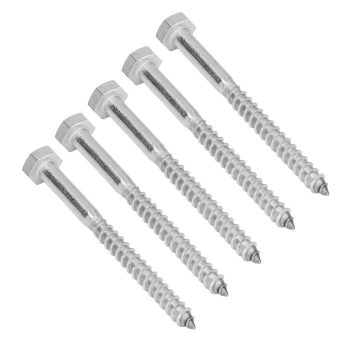 RHO-Vis tire-fond hexagonales (M6*70MM)25 Pièces Vis Autotaraudeuses En ...