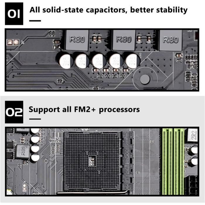 Carte Mère D'Ordinateur,Carte Mère M Atx,Prend En Charge Tous Les ...