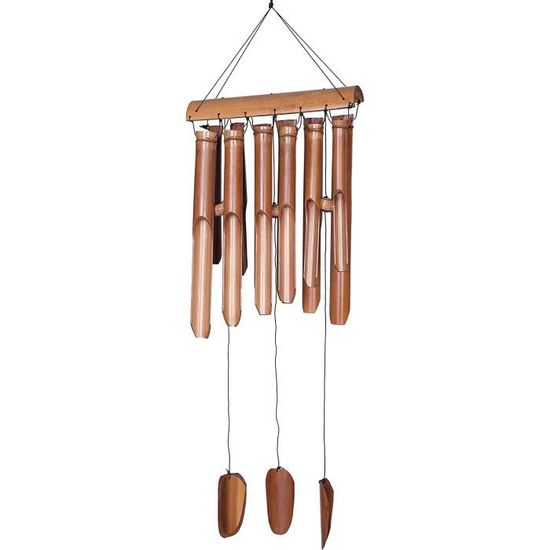 LIWI-80 cm. Carillon à vents Son apaisant Feng Shui Bambous Vent ...