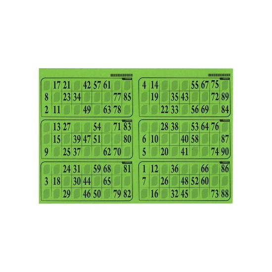 Planche de 6 grilles de loto 29x20cm, carton epais - Plaque 90 numeros ...