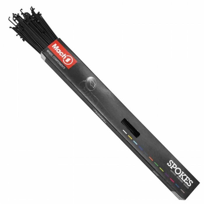 Rayon de vélo - Inox - Noir - 2mm - 256mm - Boîte de 100 - Cdiscount Sport