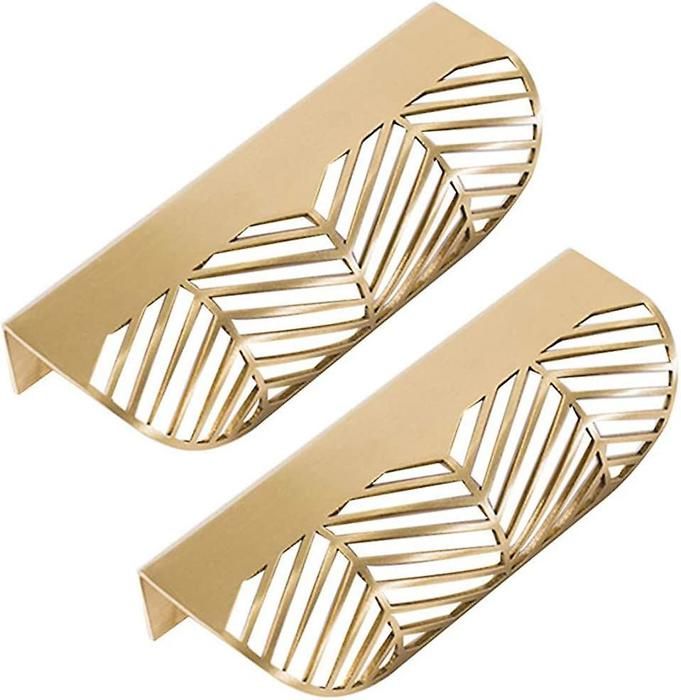 Xinxu Poigne De Tiroir Feuilles Poigne De Porte De Meubles En Laiton ...