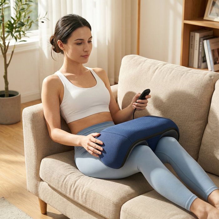 Coussin de Massage Chauffant – Rotation 3D, Chaleur Infrarouge ...