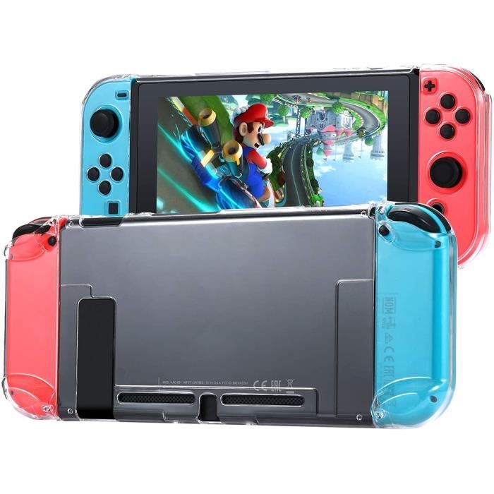 Coque arrière transparente et rigide pour Nintendo Switch, étui ...