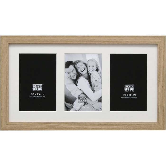 Cadre Photo Pour 3 Photos Vertical Naturel 10X15 Cm[u1461] - Cdiscount ...