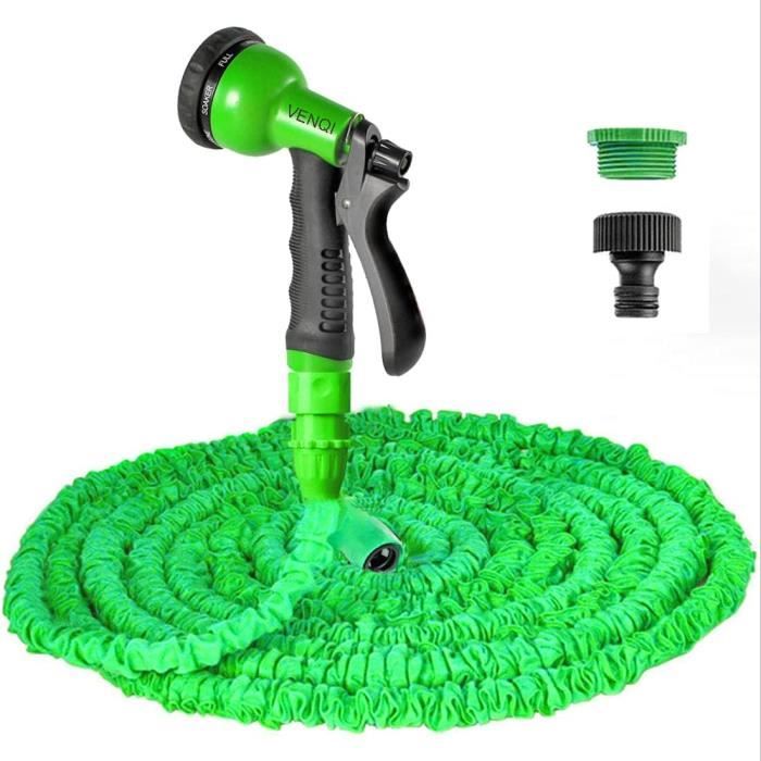 Tuyau d'arrosage extensible de 15m-50ft, tuyau arrosage flexible de 15 ...
