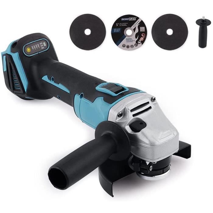 Meuleuse sans fil, Meuleuse d'angle 18v 800W 125mm Disqueuse sans fil Meuleuses électriques ...