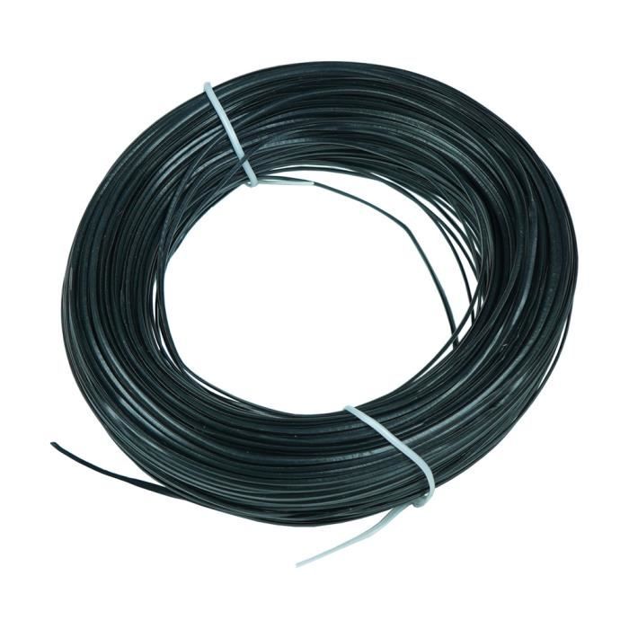 100m - Le noir - Attaches de câble de jardinage Oblate de 100m, fil de ...