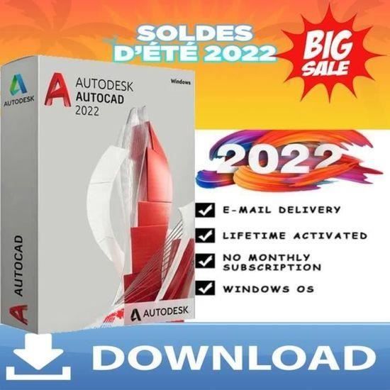 Autodesk AutoCAD 2022 Licence perpétuelle windows A télécharge ...