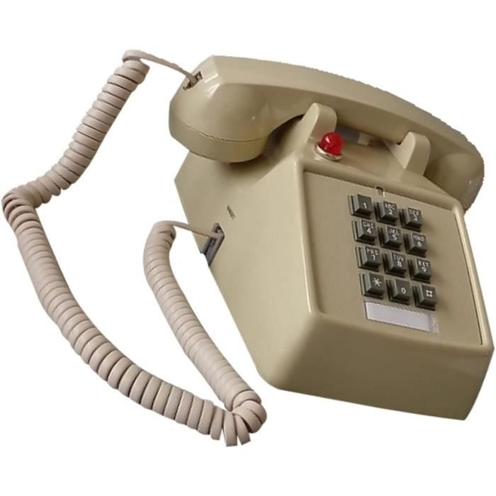 Telephone Fixe Filaire, Corded Push Button Telephones, TéLéPhone ...
