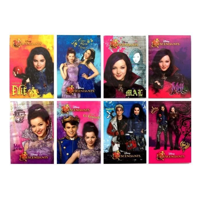 Descendants lot de 4 carnets A7 bloc note pages décorées idée cadeau ...
