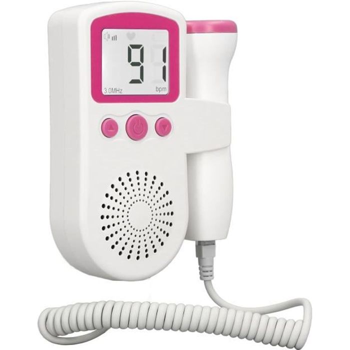 Moniteur De Rythme Cardiaque Fœtal - DRFEIFY - 3,0 Mhz - Rose - Grand ...