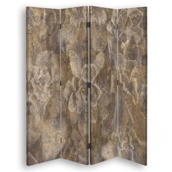 Paravent décoratif en quatre parties, Brun doux (P-3345) 145x170 cm ...