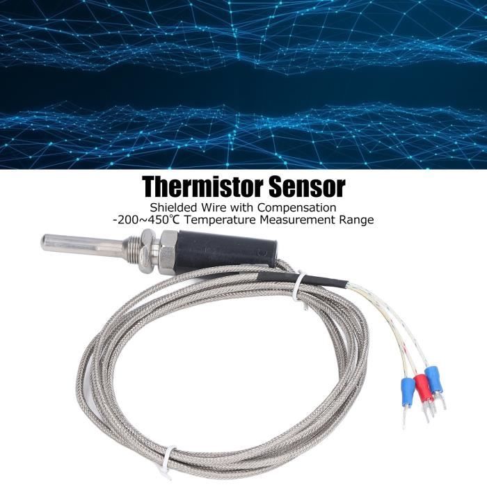 JIN-Sonde de capteur de température Pt100 étanche avec ligne WZPT-10 ...