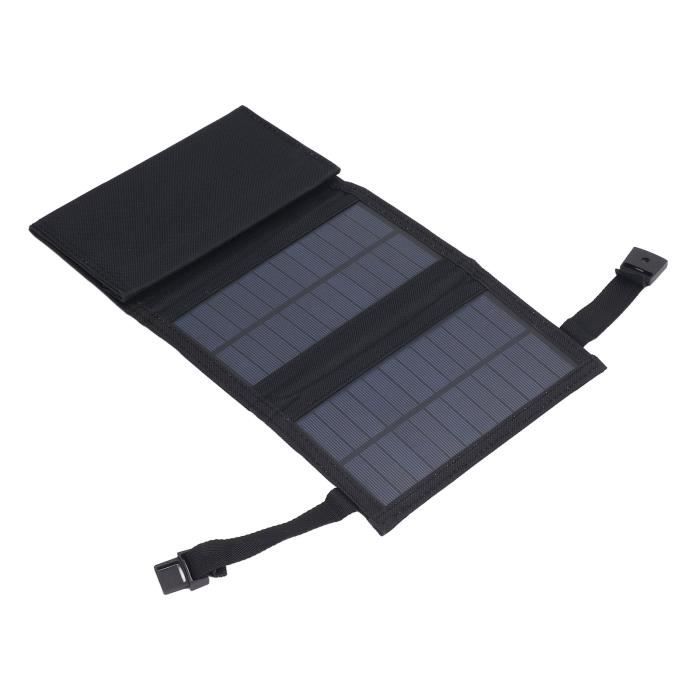 GOTOTOP Kit de panneau solaire pliant 10W 10W 5V Portable Pliant Panneau Solaire Chargeur Kit ...