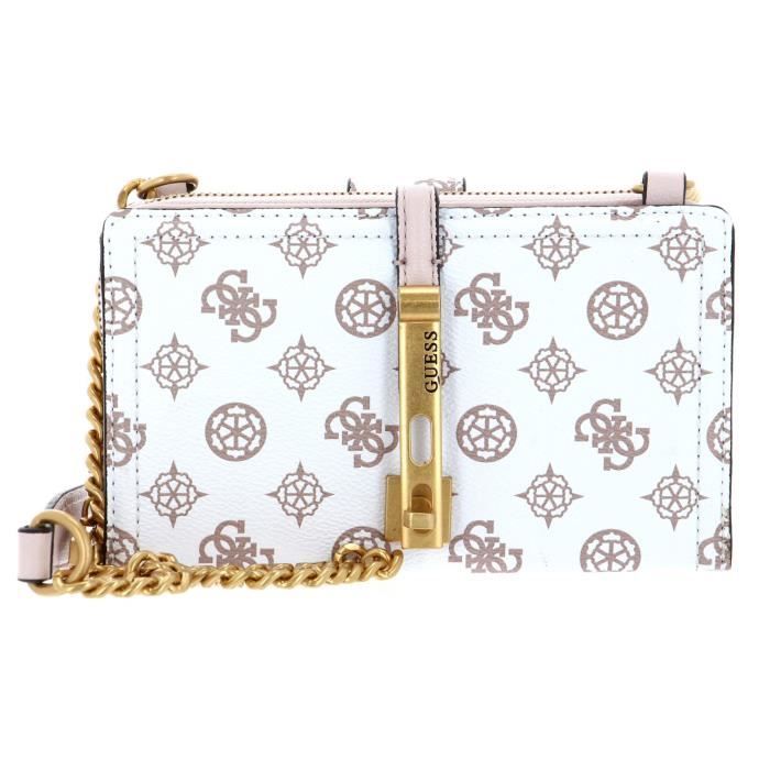 GUESS James Logo Mini Girlfriend Bag White Logo [229442] - sac à épaule ...