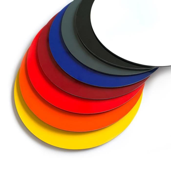 Panneau Composite Aluminium Couleur 3 mm Rond BleuDiamètre 550 mm Diamètre 550 mm - Cdiscount ...