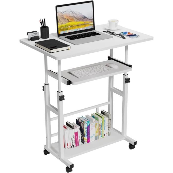 Bureau Informatique, Portable Roulant Poste De Travail Avec Support À ...