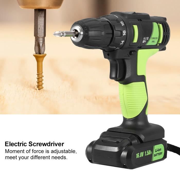 YOSOO Tournevis électrique Perceuse électrique sans fil Rechargeable 16 ...