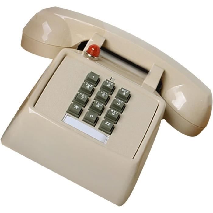 Telephone Fixe Filaire, Corded Push Button Telephones, TéLéPhone ...