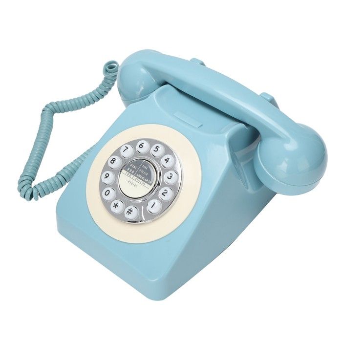 Téléphone fixe rétro CT‑8019, design rotatif classique, téléphone de ...