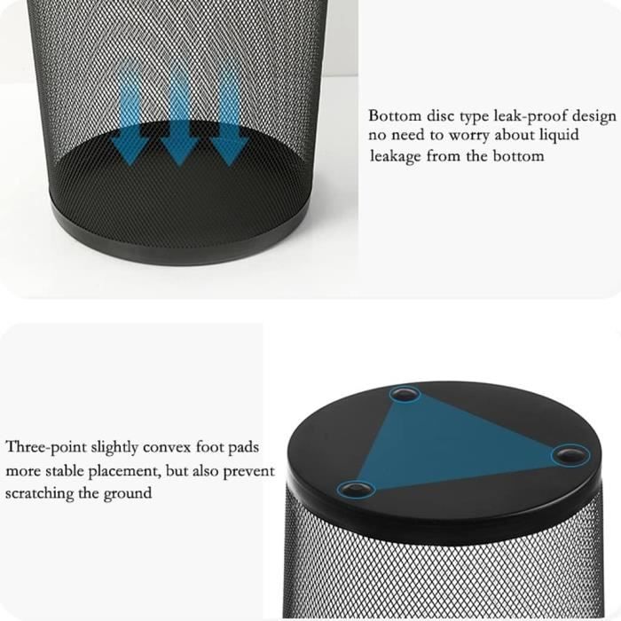 Cuisine De Compost Cuve-Poubelle Bac En Métal Poubelle Poubelle ...