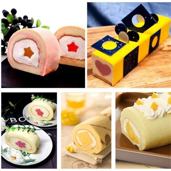 Divers Formes Diy Long Tube Mousse Dessert Moule Silicone Carré Prune ...